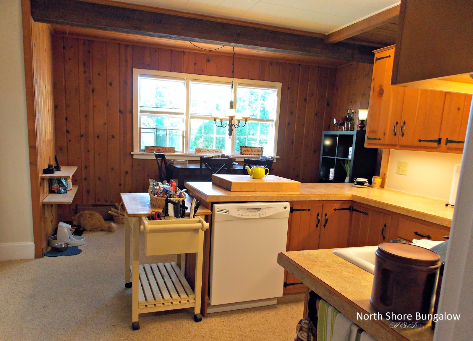 North Shore Bungalow: My Knotty Pine Kitchen
