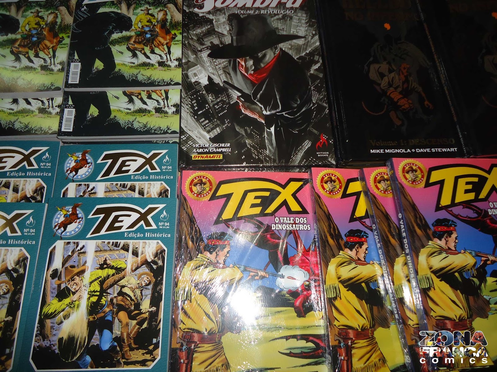 ZONA FRANCA COMICS: TEX EM CORES 29 / TEX 552 / HELLBOY NO INFERNO / O ...