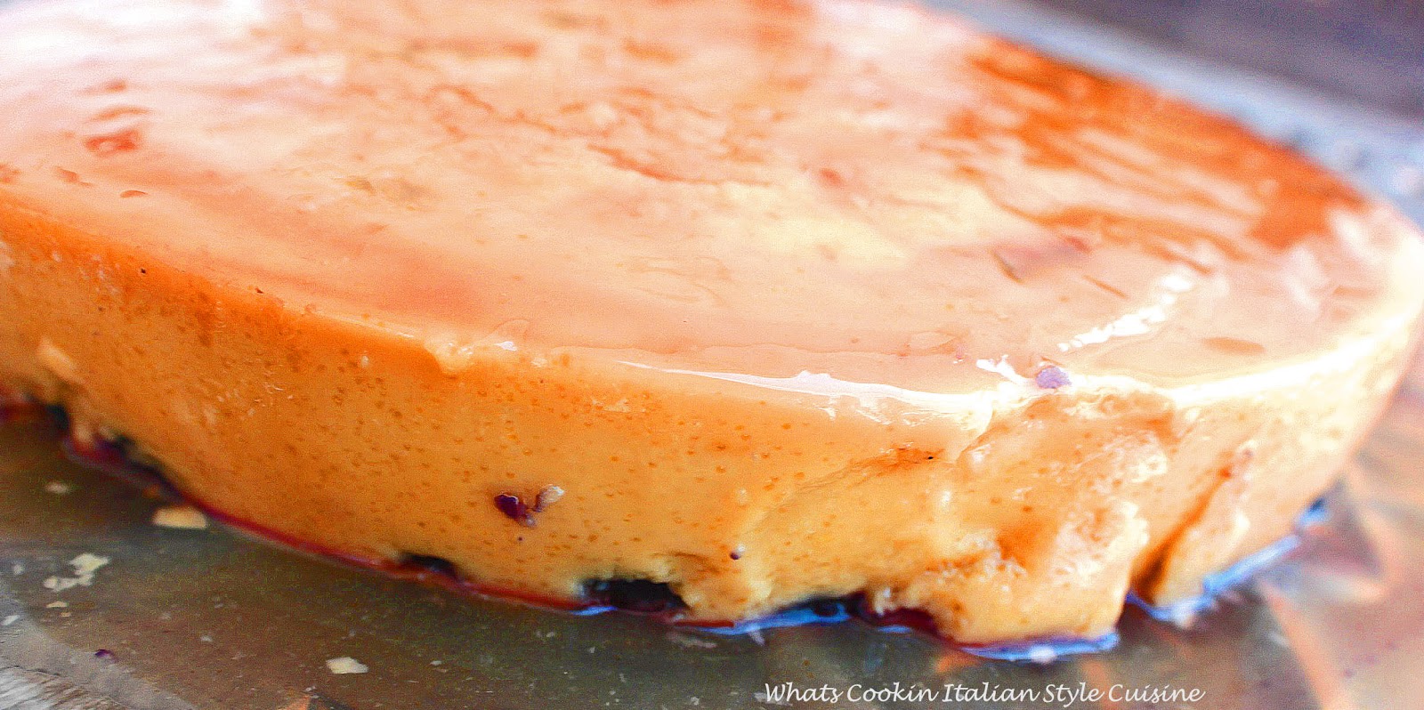 Blueberry Flan | What's Cookin' Italian Style Cuisine