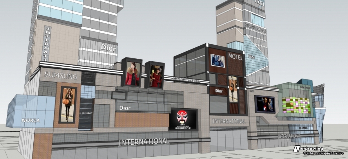 7. Exterior Collection Free Sketchup Scenes