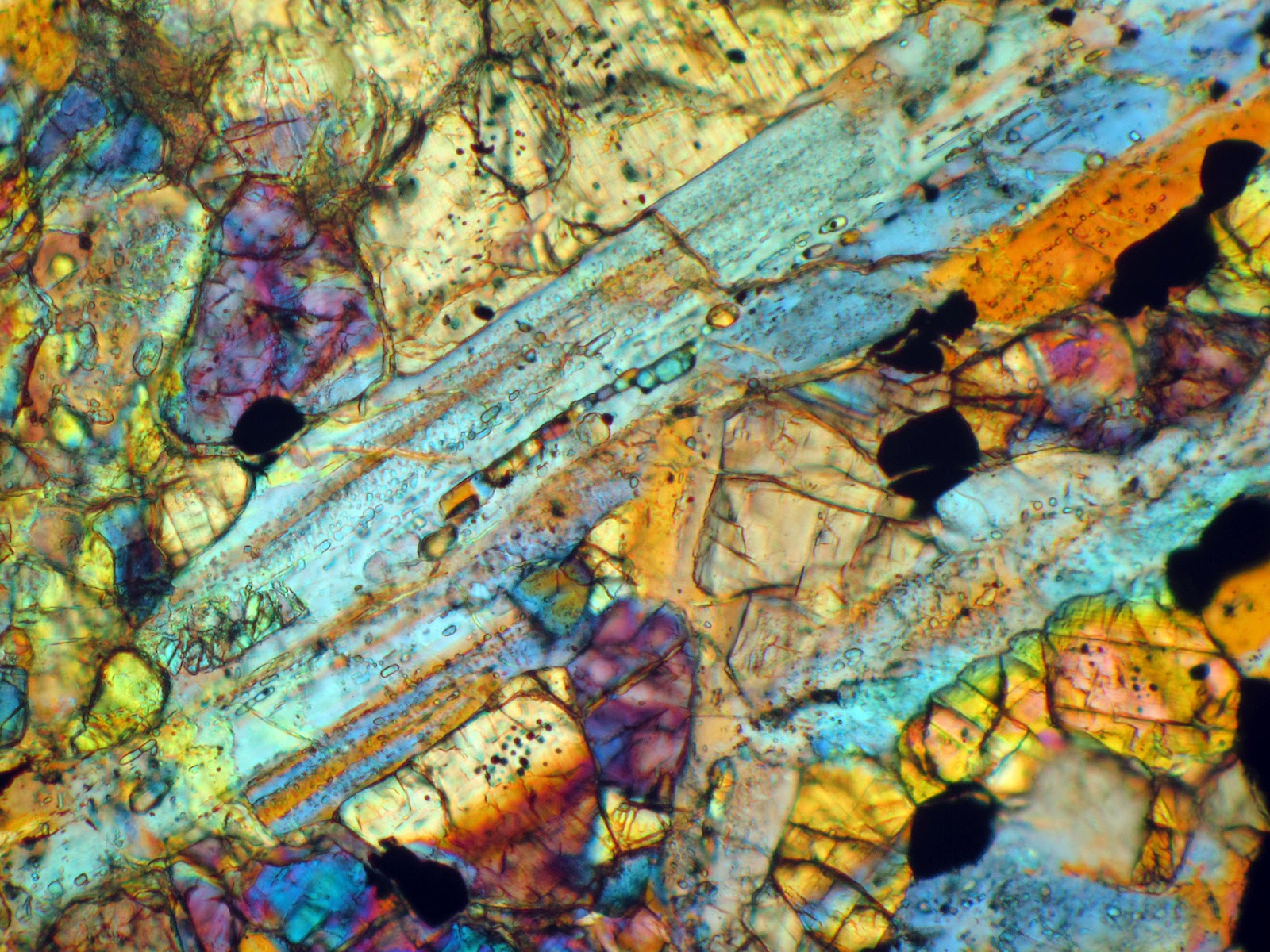 Tom Phillips Thin Sections - Meteorite & Rock Art: NWA6386 Diogenite ...