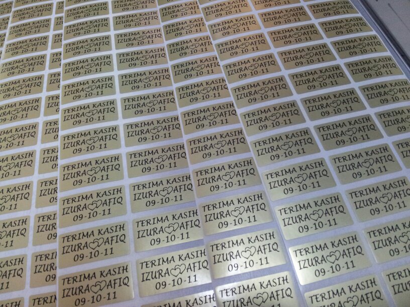 Fancy Name Sticker: Stickers For Wedding/Engagement