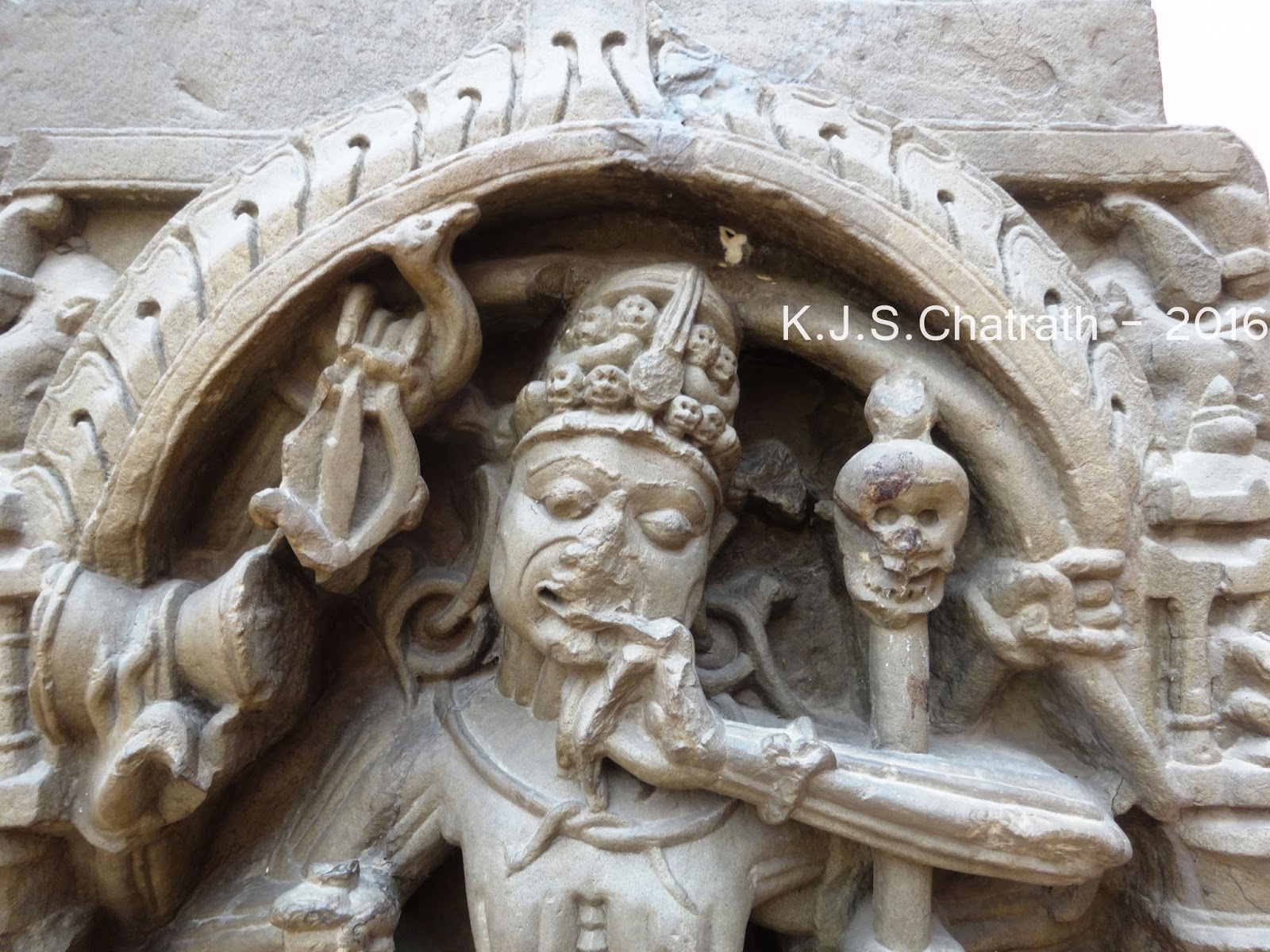 indianheritage: 'Fearsome Chamunda statue in Bhopal Museum' - by K.J.S ...