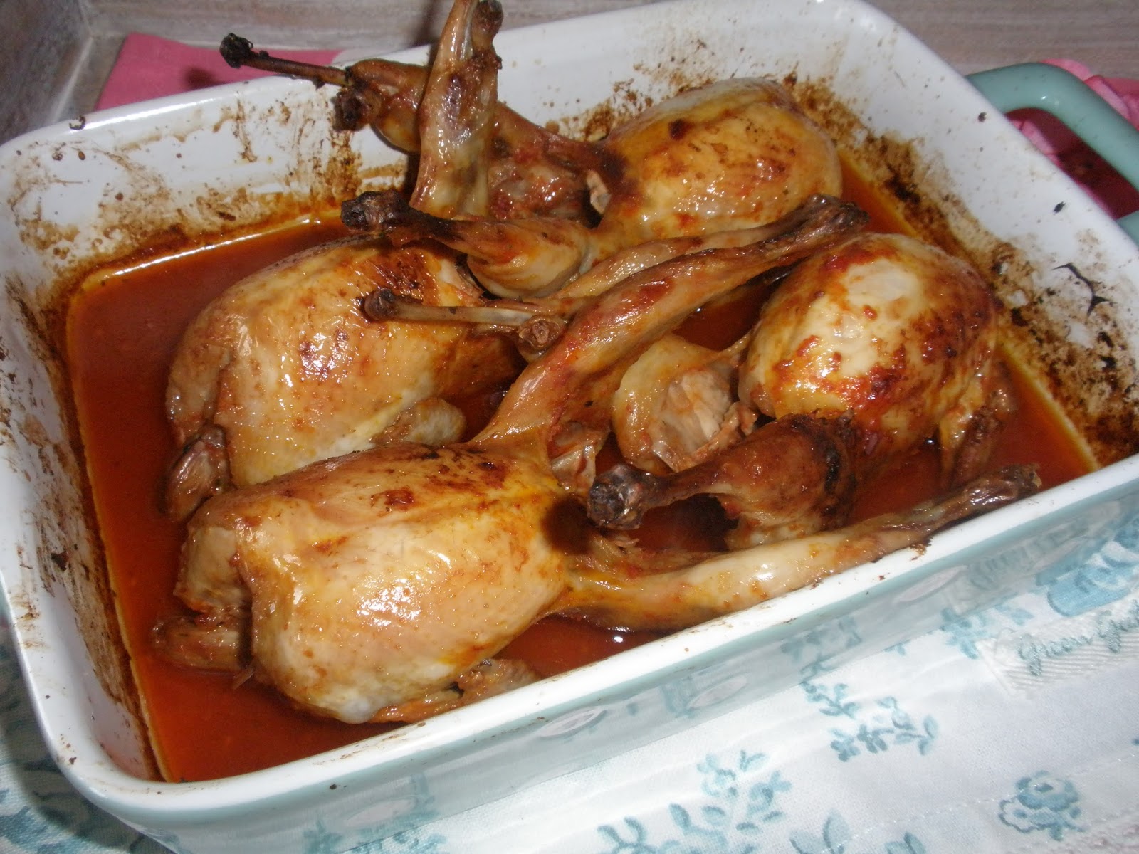 Sonhos de canela: Codornizes assadas no forno para dias em que o sol ...