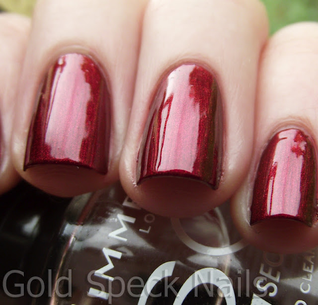 Gold Speck Nails: Sally Hansen Insta-dri Quick Brick Swatch