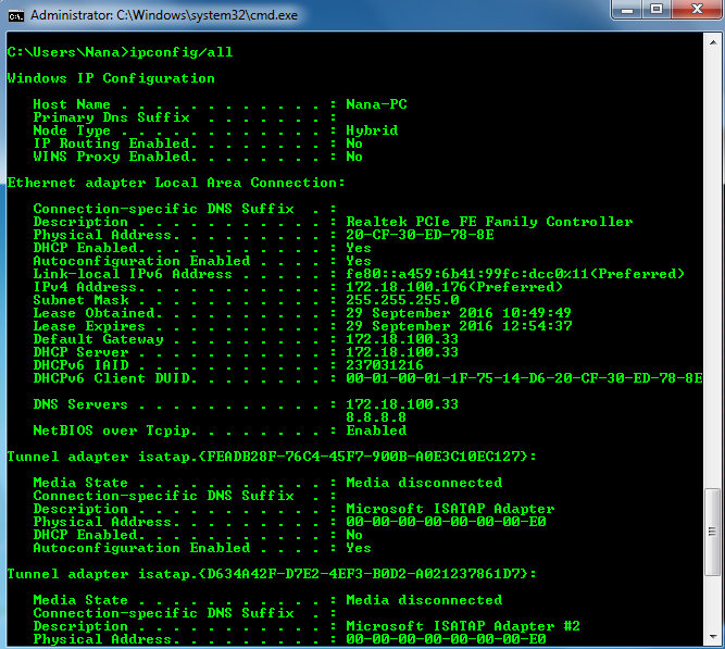 Cara Mengetahui MAC Address komputer lain dengan CMD ~ zona kreatifitas