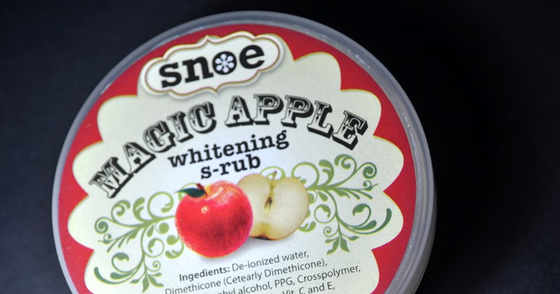 Beauty Product Review: snoe MAGIC APPLE whitening s-rub ♥ - Rochelle Rivera