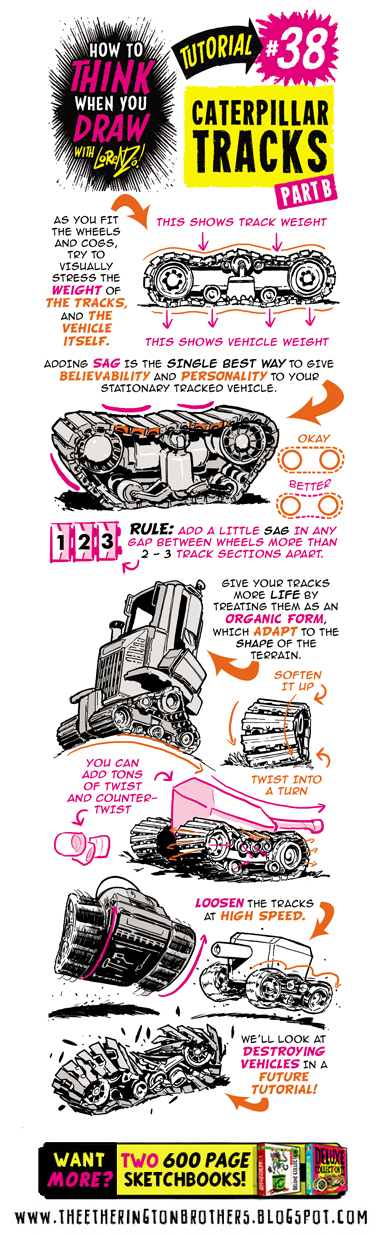 The Etherington Brothers: How to THINK when you draw CATERPILLAR TRACKS ...
