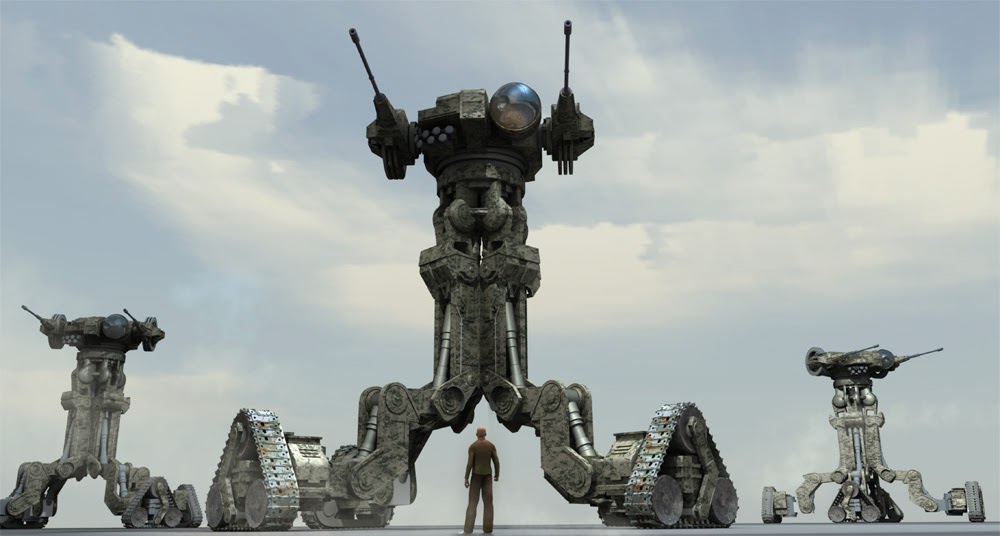 Jim Martin Concept Art: Mobile Gun Tower