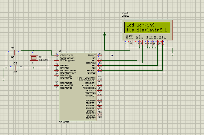 4-Bit LCD Interfacing with PIC 16f877 -MPLABX | Embedded System Desgin