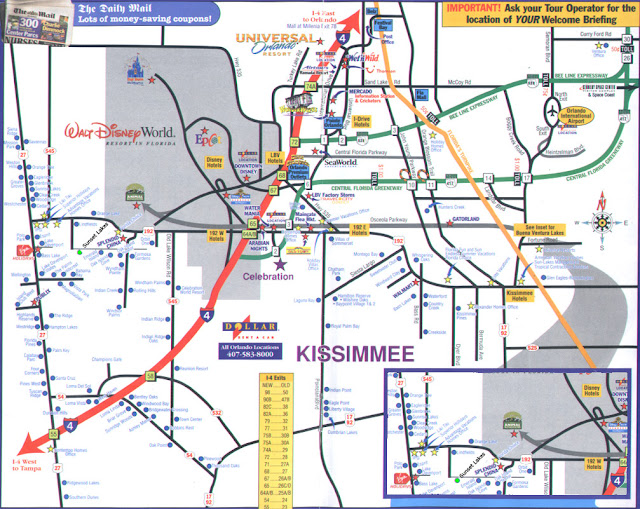 Around The World: Kissimmee Map 192 Street Florida Wal-Mart US Hwy. 192 ...
