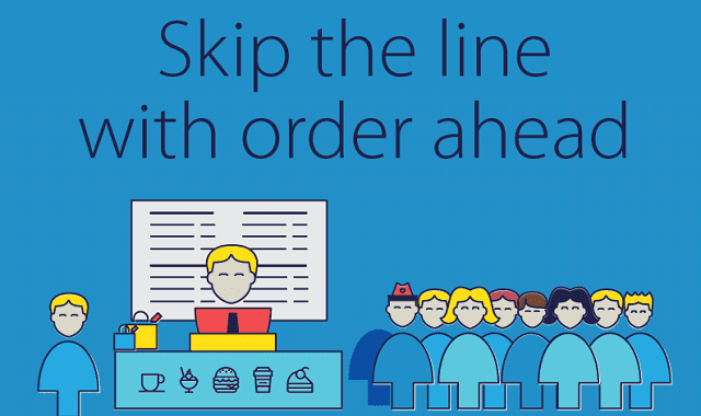 Skip the Line With Order Ahead #infographic - Visualistan