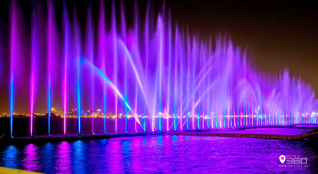 Rush360 Qatar: Water Fountain Show - Summer Festival in Qatar 2014