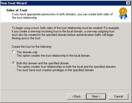 Create Windows Trust between two domains | TechCrumble
