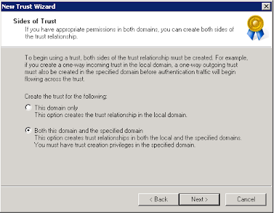 Create Windows Trust between two domains | TechCrumble