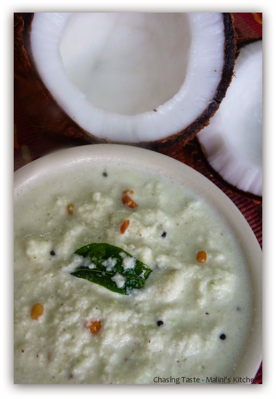 Chasing Taste: Coconut Chutney Recipe - Thengai Chutney Recipe