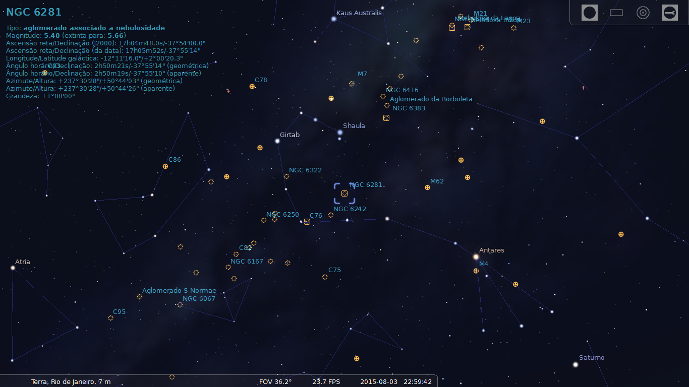 Nuncius Australis: Ngc 6281 - Nebulosidade Imobiliária
