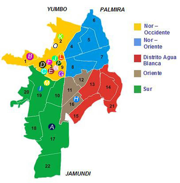 Cali, Teatro y Cultura: Cartografia