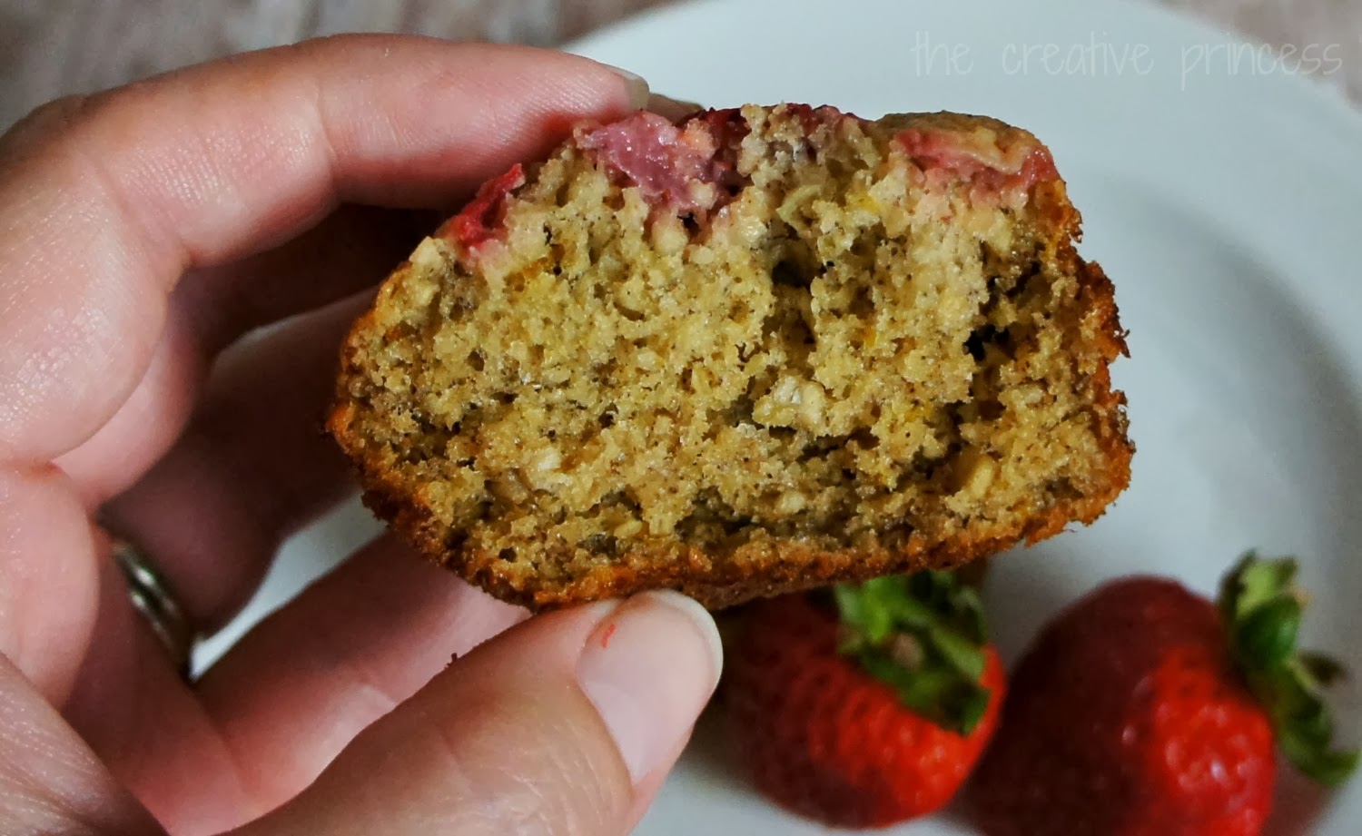Orange Strawberry Banana Oatmeal Muffins | Breakfast on the Go!