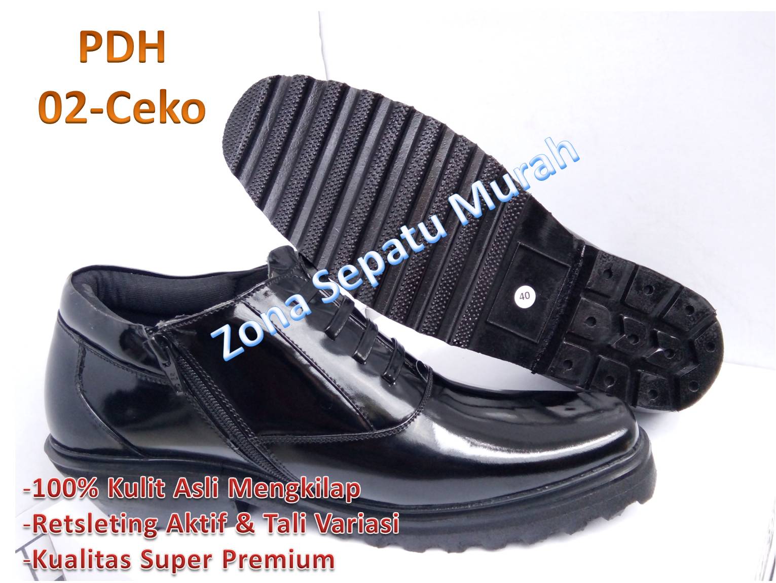 Harga Sepatu PDH dan PDL TNI, POLRI, Security Merk B2R Update ...