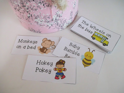 The Cozy Red Cottage: 30 Preschool Song Cards (free printables!)