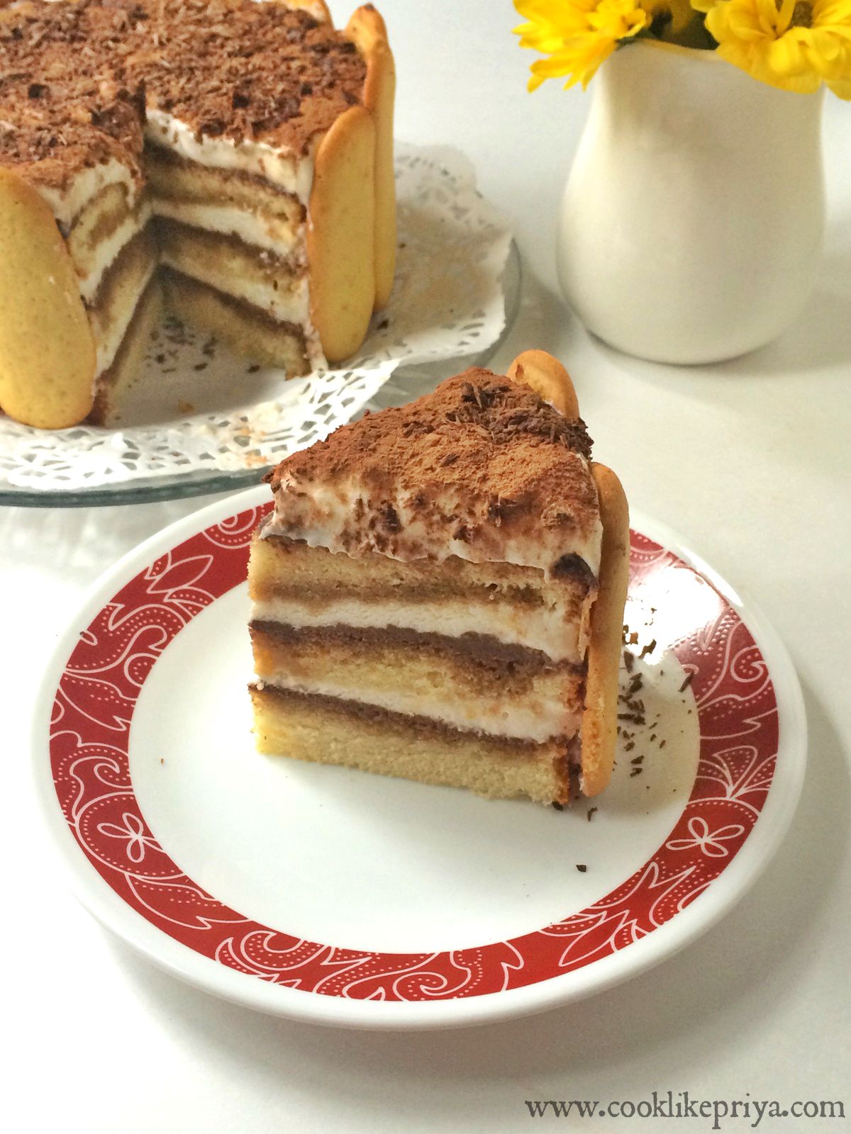 Cook like Priya: Tiramisu Birthday Cake for Husband | Tiramisu layer ...