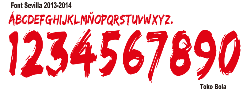 Football Font Collection: Font Sevilla