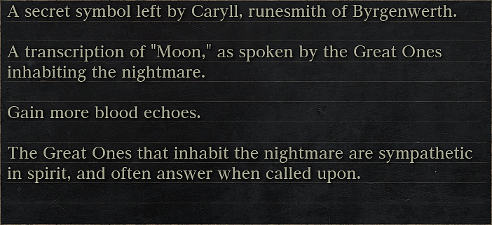 Moon | Bloodborne Wiki