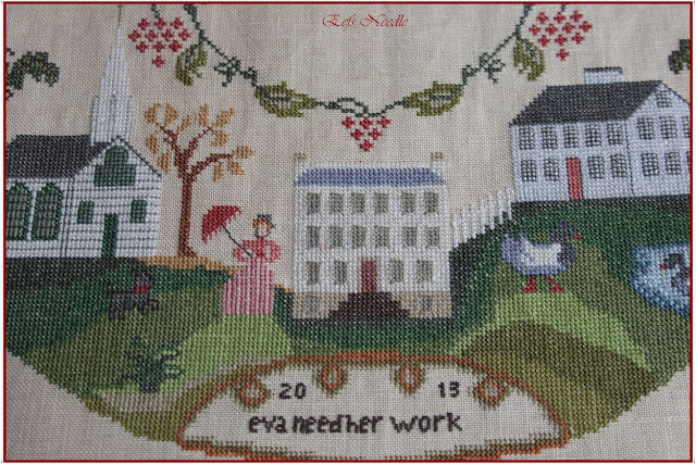 Eefs Needle: Mary Beale Sampler Wreath