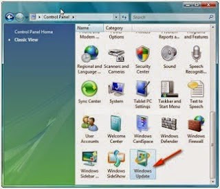 Menonaktifkan windows automatic update di windows vista ~ SHORT THINK™