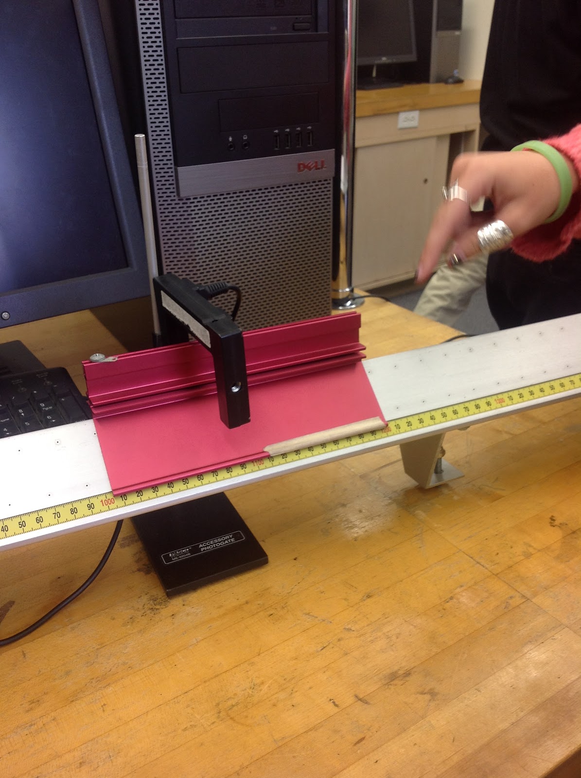 Trevor_Phys: Rubber Band Cart Launcher Lab