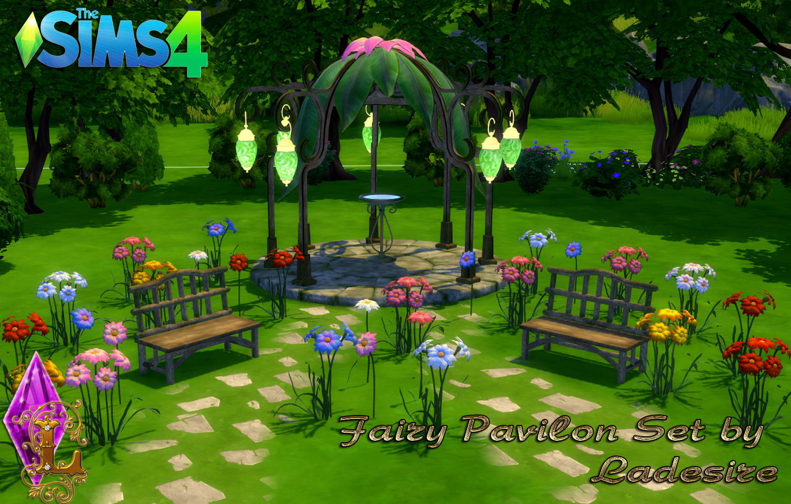 Ladesire's creative corner): TS4 - Fairy Pavilon Set by Ladesire