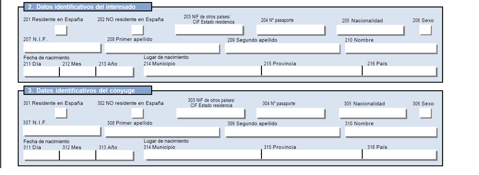 Fiscalistas sin fronteras: Modelo 030