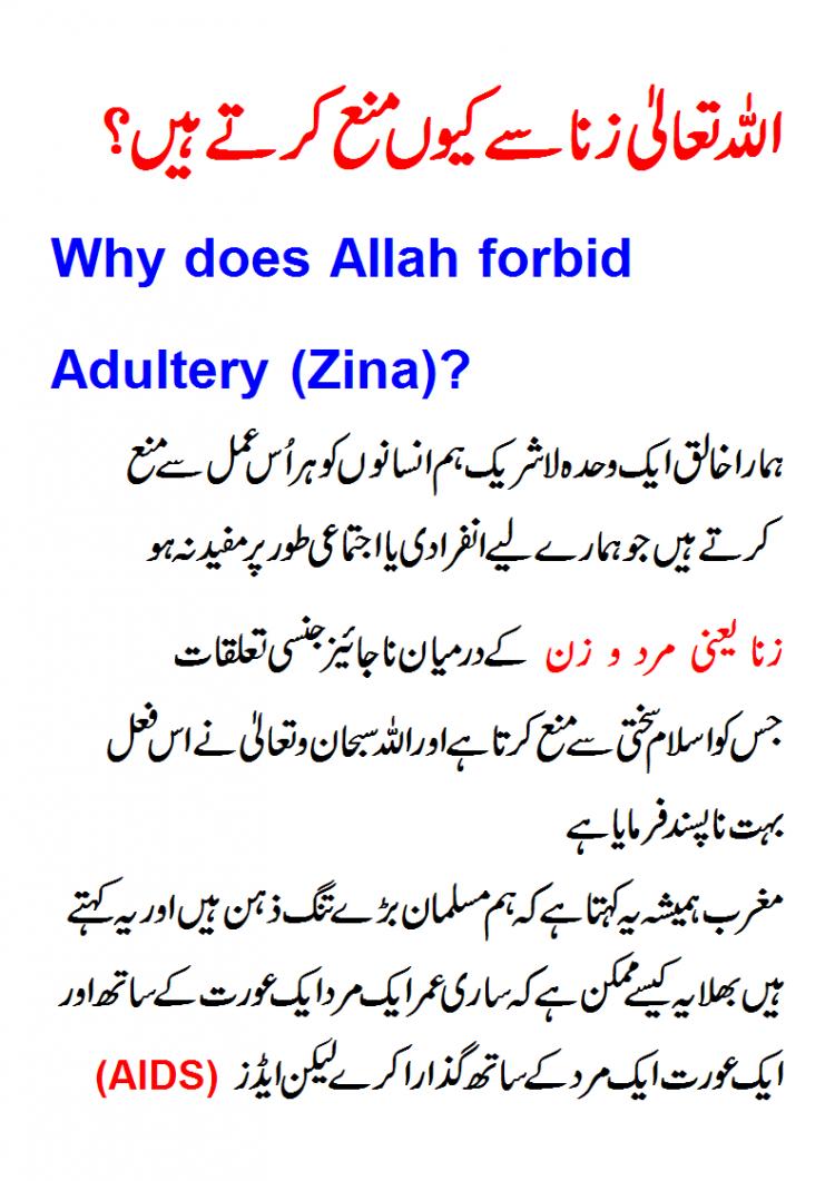 ISLAM THE PERFECT RELIGION: What Islam Sass About Zina (Adultery)