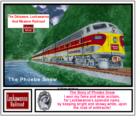 Just A Car Guy: What was the Phoebe Snow Route?