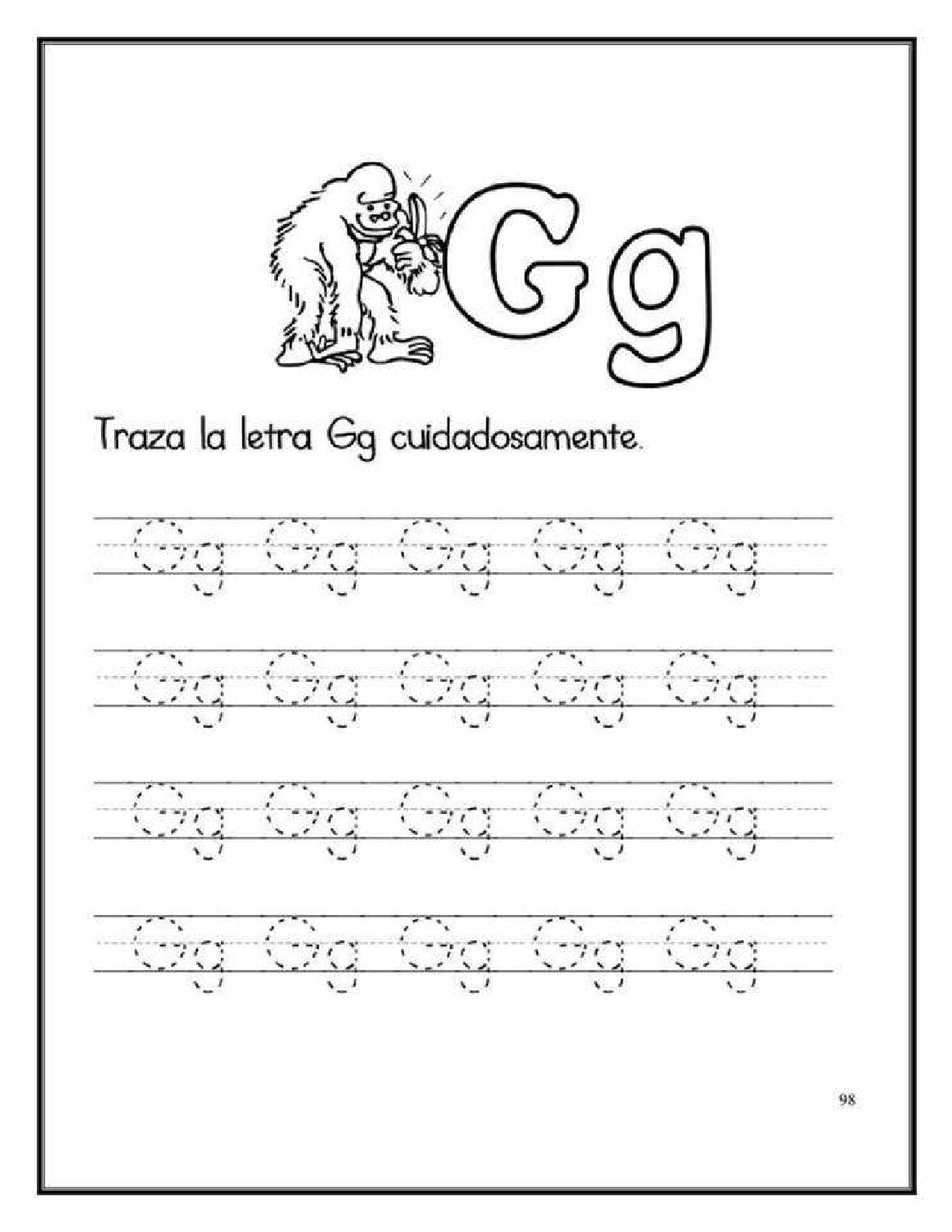 Fichas de Primaria: Escritura del abecedario