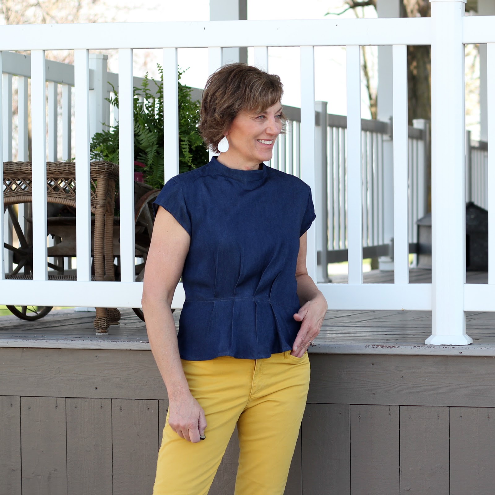 Girls in the Garden: Denim and Stripes for Spring