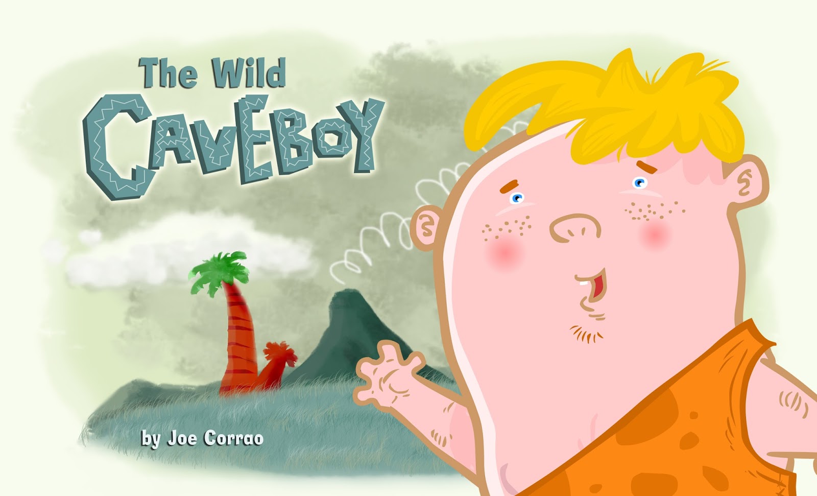 Joe Corrao * 4 Eyed Animation: Cave Boy Kid's Book Art