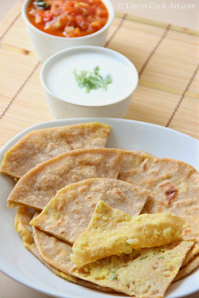 Aloo Paratha/ Potato stuffed Paratha ~ Lincy's Cook Art