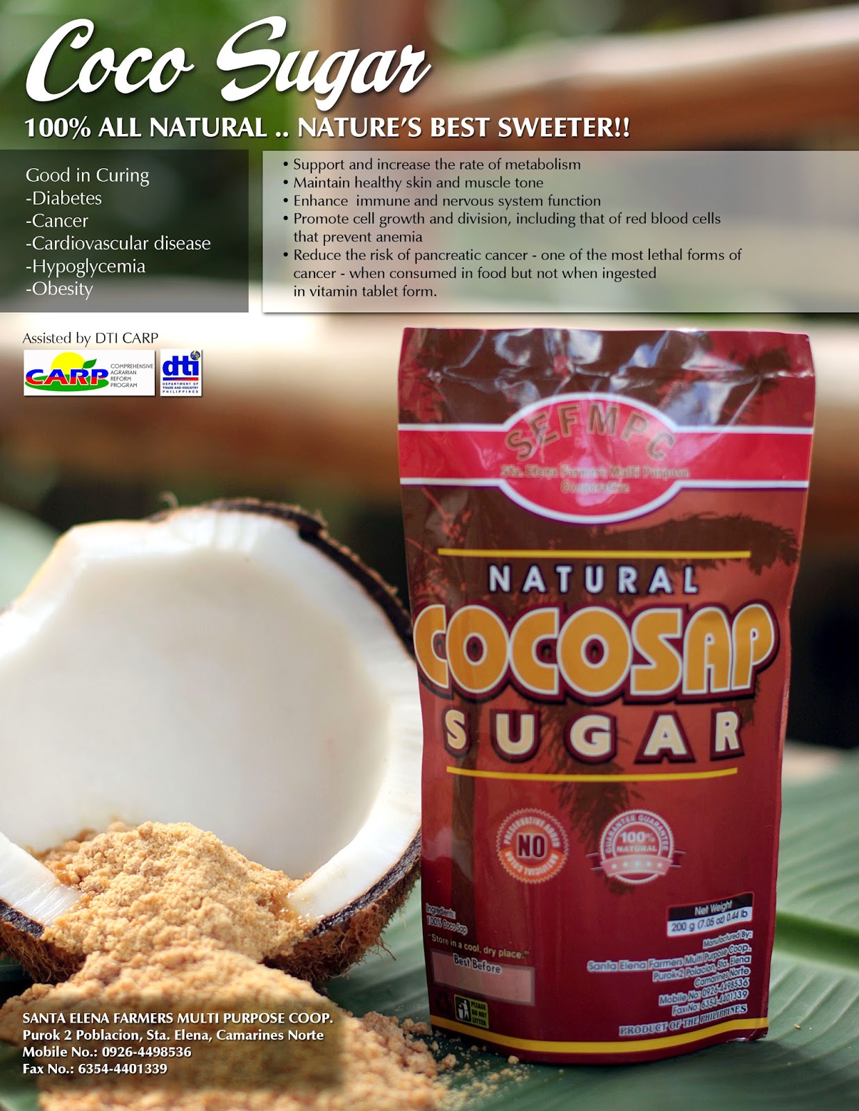 DTI CARP BIKOL Products: Coco sugar of Camarines Norte, Philippines
