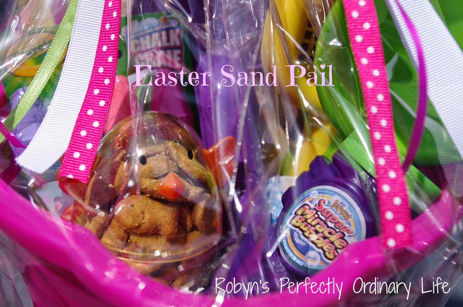 Robyn's Perfectly Ordinary Life: Easter Basket Sand Pail Gift Basket