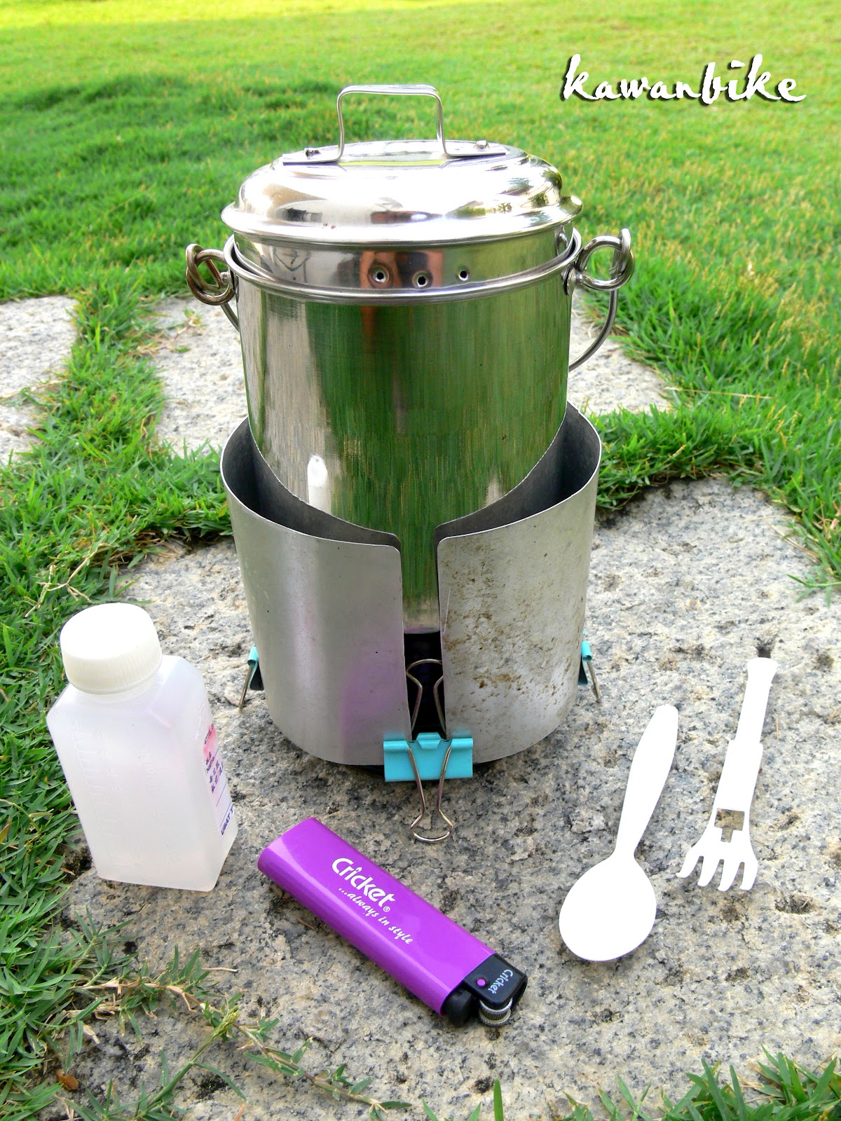 kawanbike: Ultralight DIY Stove - Mini Cook Kit