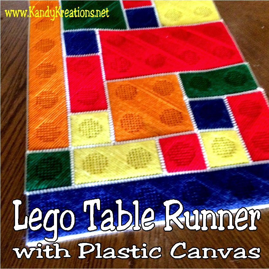 DIY Party Mom: Lego Table Runner Plastic Canvas Pattern