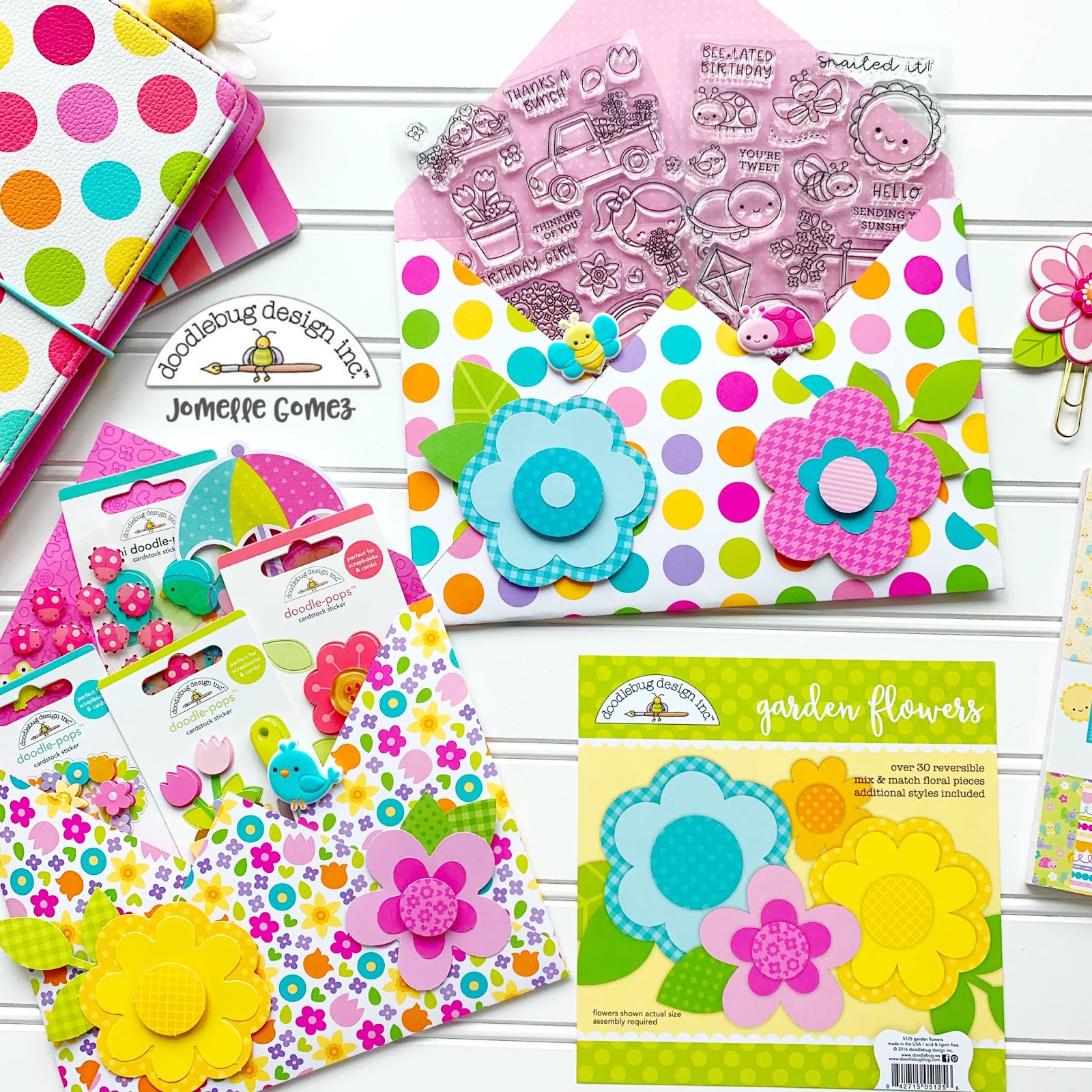 Doodlebug Design Inc Blog: ADDING FLOWERS, ENVELOPES & STAMPING TO ...