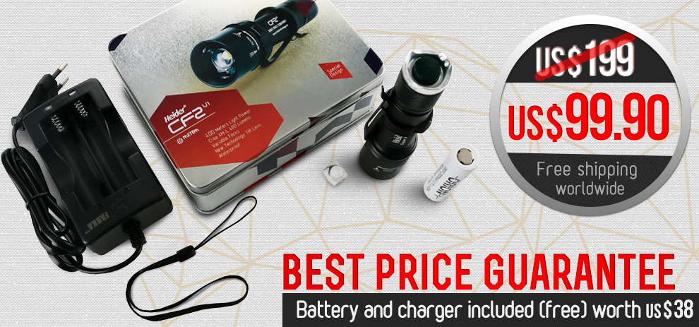 HEIDER 400 meters lighting Power Flashlight 2013 Review: Heider 400 ...