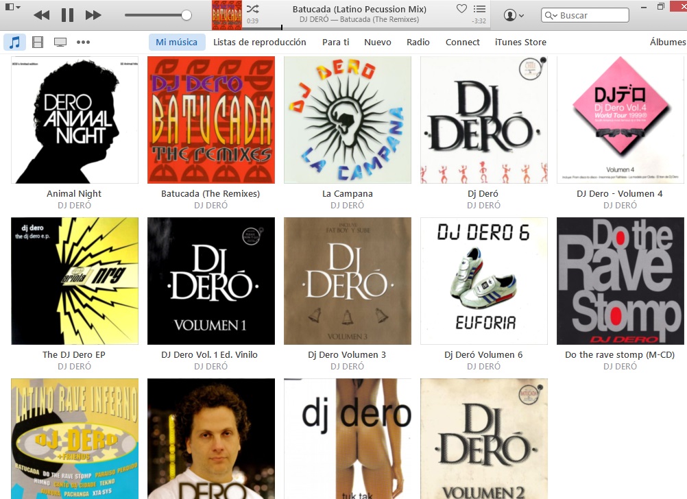 DISCOGRAFIA DE DJ DERO