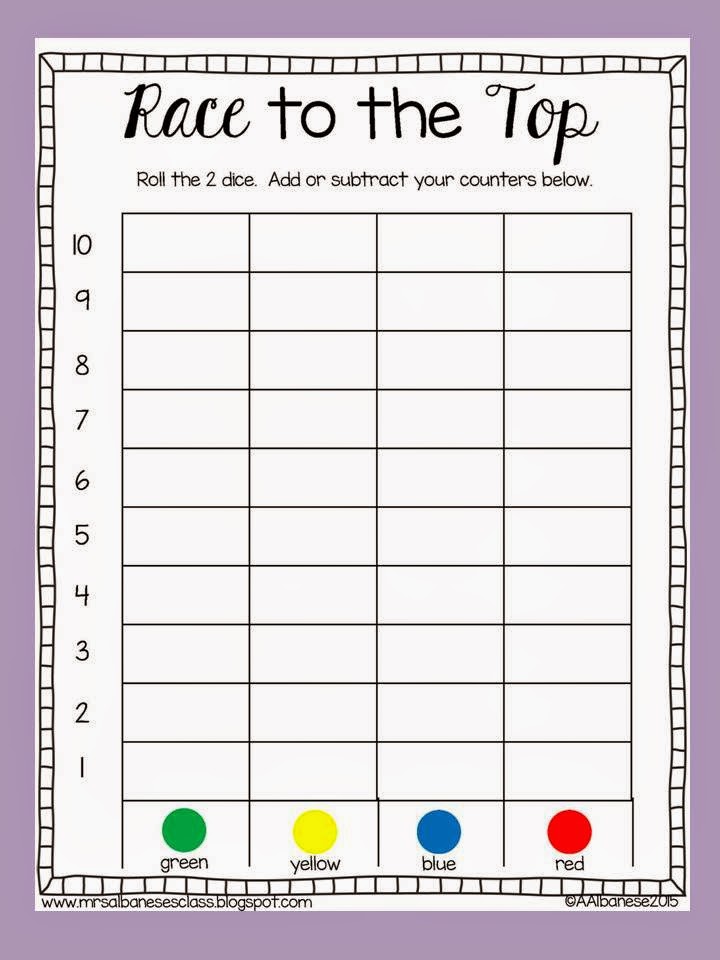 Race to the Top - A Graphing Game Freebie! | Mrs. Albanese's ...