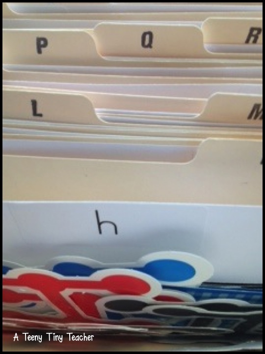 Letter Storage - A Teeny Tiny Teacher