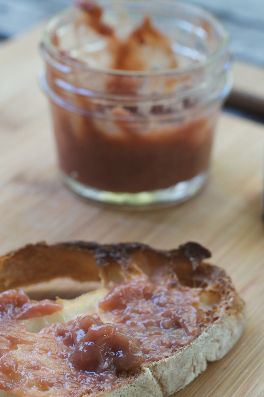 Fancy Toast: Rhubarb Beer Jam