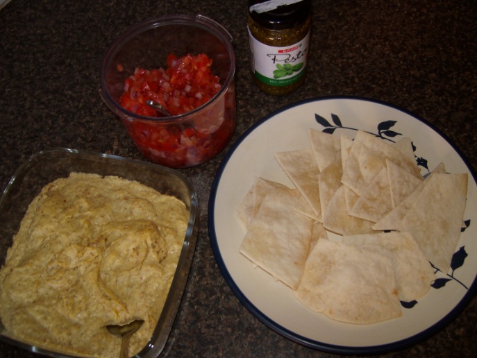 Sweet & Savoury Delights: Toasted Wrap with Hummus Dip & Salsa